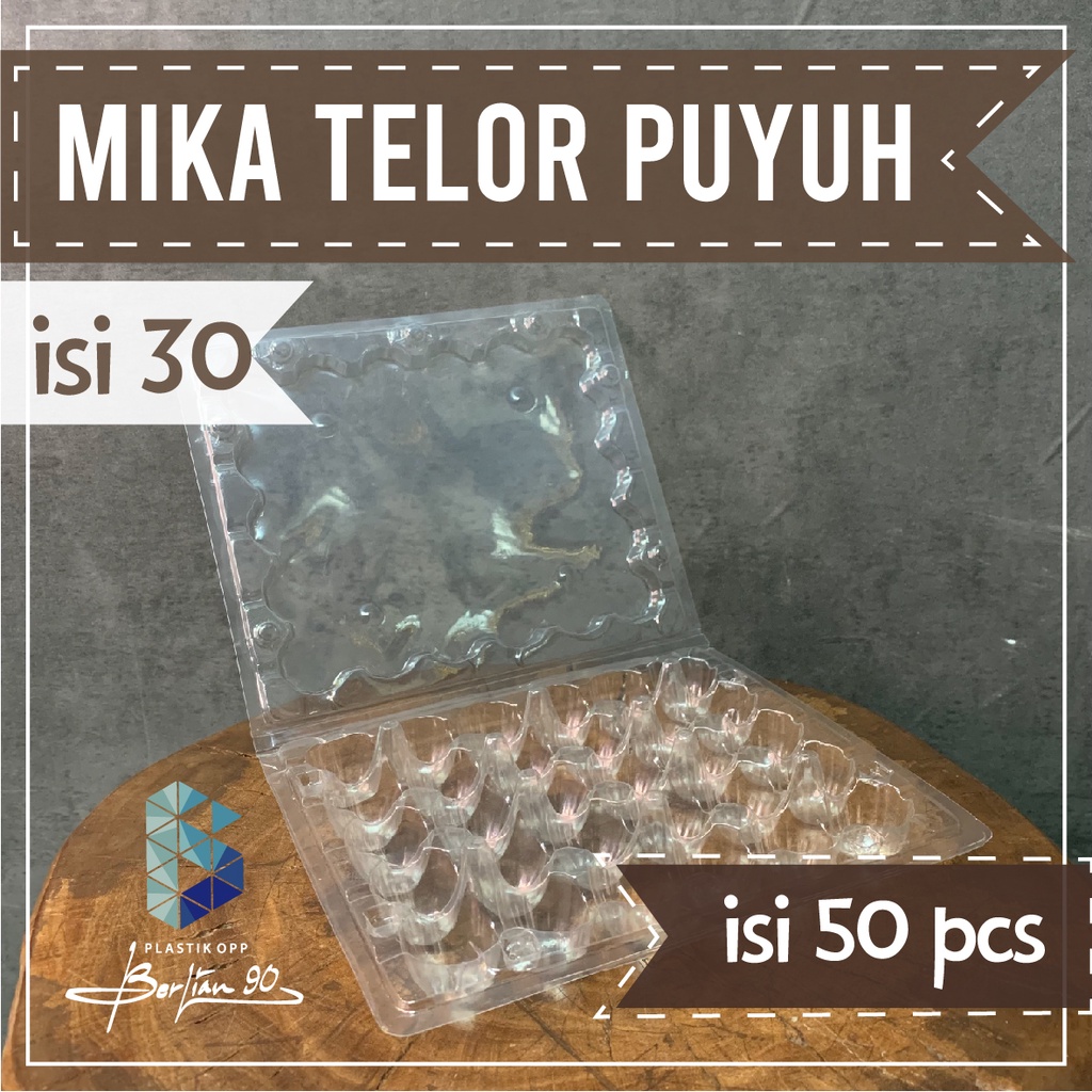 Jual Mika Telor Puyuh Isi 30 Butir / Tray Telur Puyuh / Mika Plastik ...