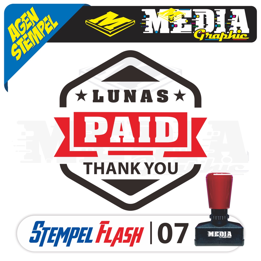 Jual CAP PAID / STEMPEL PAID BULAT / STEMPEL CUSTOM / STEMPEL MURAH ...