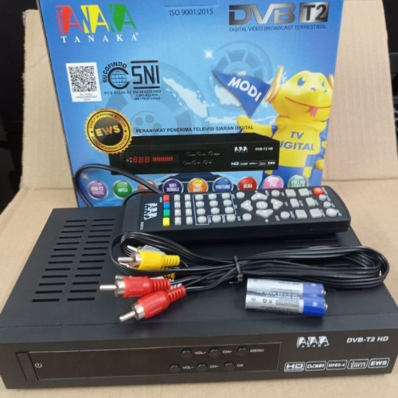 Jual SET TOP BOX SIARAN TV DIGITAL TANAKA STB TV DIGITAL DVB T2 ...