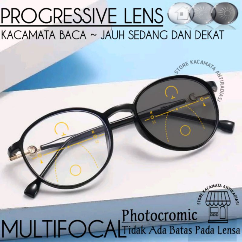 Jual Frem Kacamata Plus Progresif Photocromic Wanita | Baca - Jauh ...