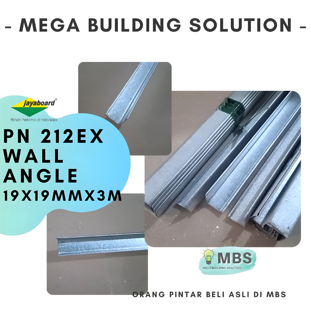 Jual Wall Angle 3m PN 212ex - Rangka Plafon Jayaboard Furring | Shopee Indonesia