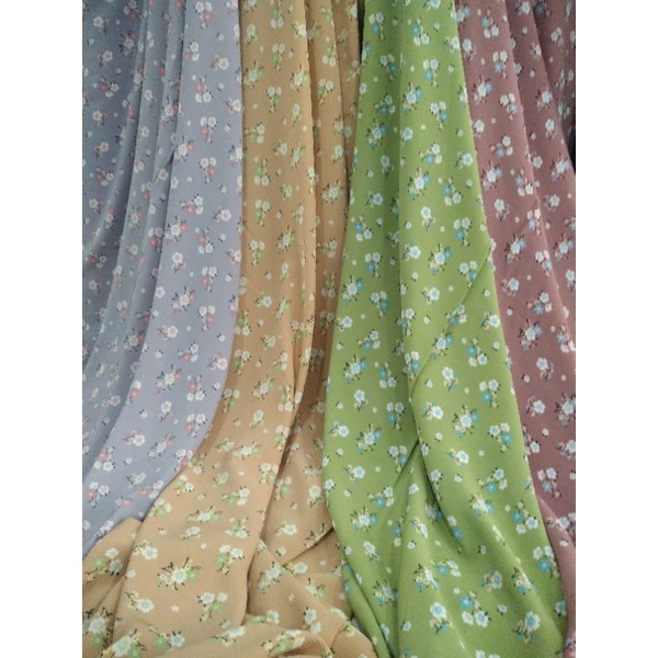 Jual kain meteran murah kain mango crinkle yoryu alamanda | Shopee ...
