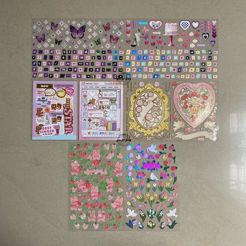 Jual DAISO KOREA sticker sheet deco polco | Shopee Indonesia