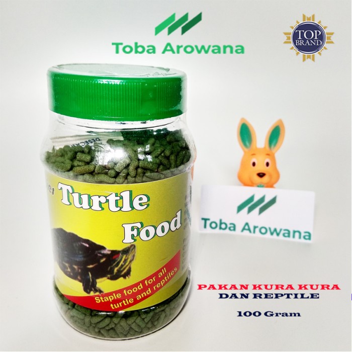 Jual Makanan Pelet Kura - Kura Turtle Food Toples 100 gram | Shopee ...