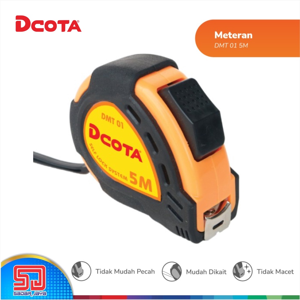 Jual DCOTA DMT 01 Meteran 5 Meter Measuring Tape Alat Ukur 5M 5meter ...