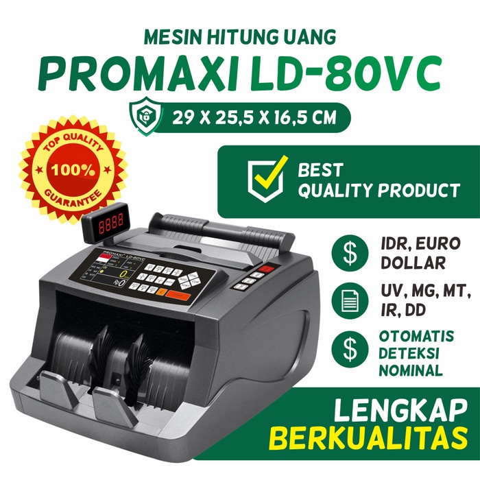 Jual Mesin Hitung Mesin Hitung Uang Campur/Bill Counter Promaxi Ld80Vc ...