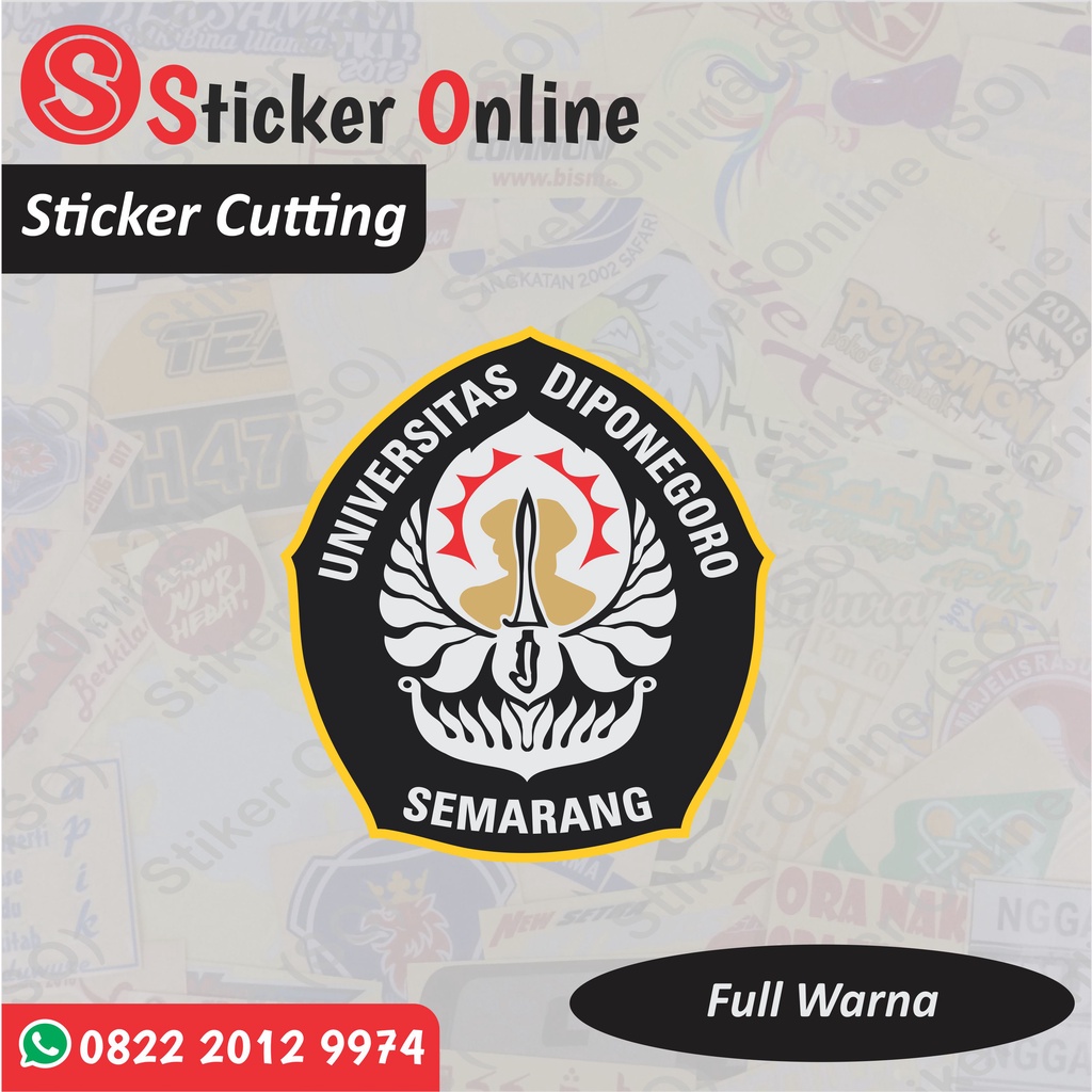 Jual Stiker Universitas Diponegoro UNDIP | Sticker Cutting Motor Mobil ...