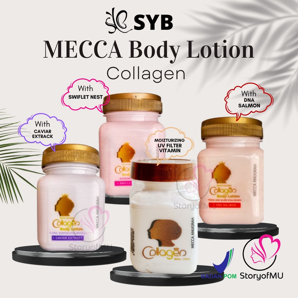 Jual Mecca Anugrah Collagen Body Lotion 130ml With DNA Salmon Swiflet ...