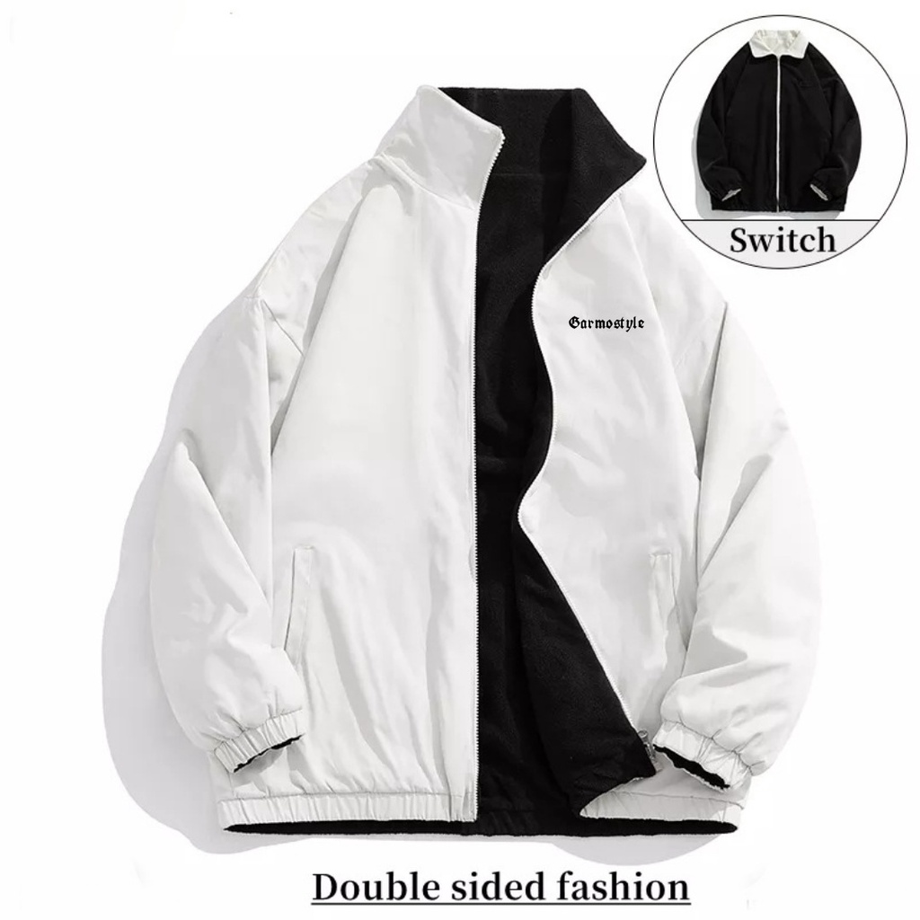 Jual RETRO JACKET VINTAGE SOFT NPC TASLAN WATERPROOF DOUBLE SIDED ...