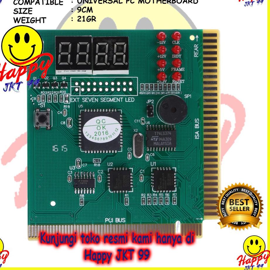 Jual Depan1 [ HAPPY JKT 99 ] PC DEBUG DIAGNOSTIC ANALYZER PCI CARD 4 ...