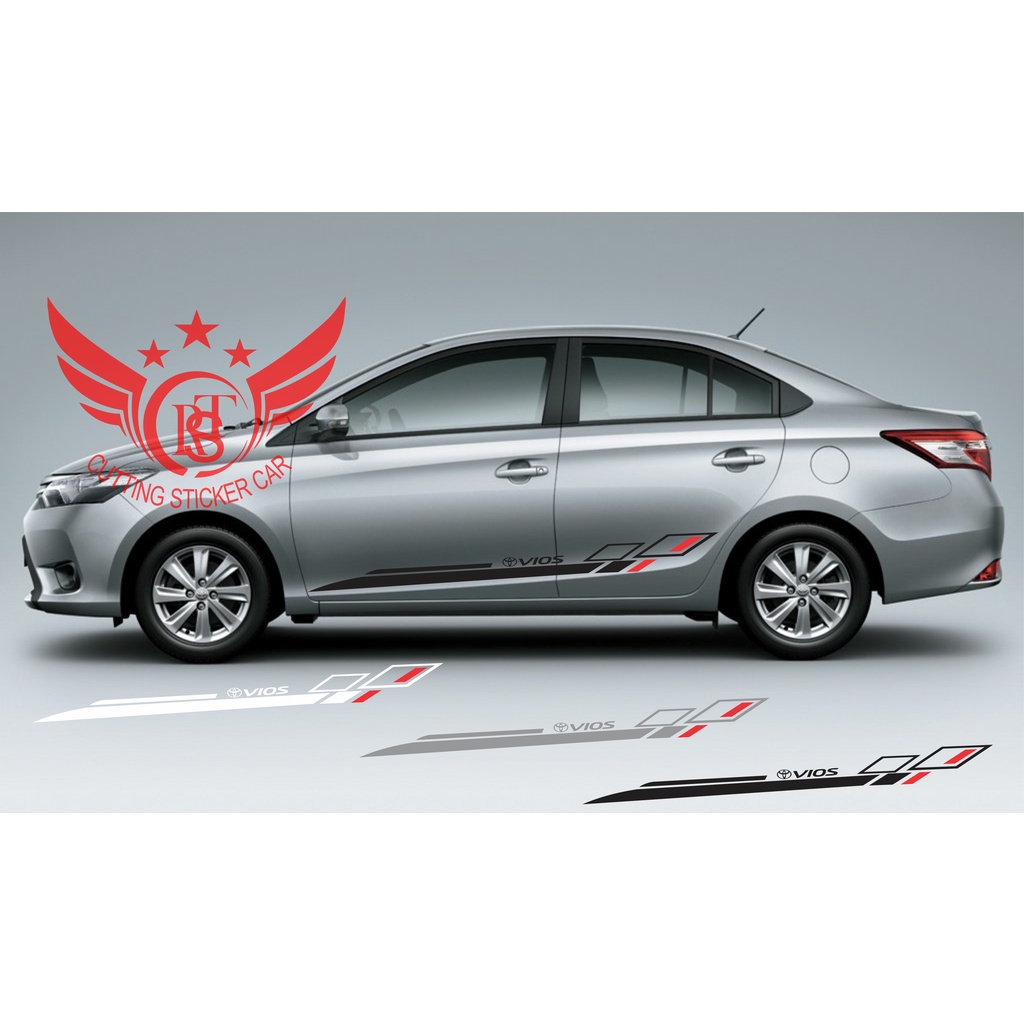 Jual stiker sticker mobil vios cutting stiocker mobil toyota vios camry ...
