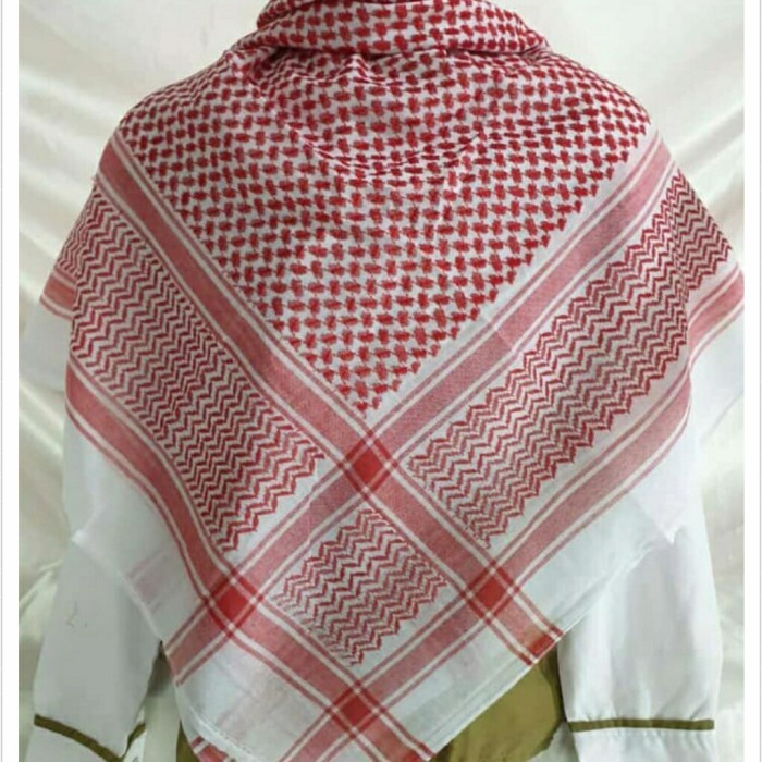 Jual Sorban Almas Arafat Merah Surban Almas Arafat Merah Putih | Shopee ...