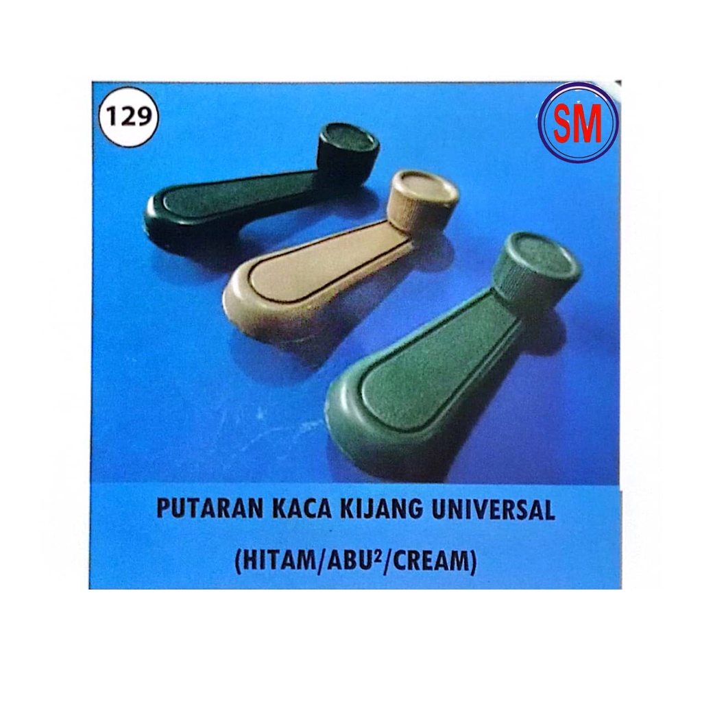 Jual 50pcs Putaran Kaca Kijang Universal (Hitam / Abu-abu / Cream ...