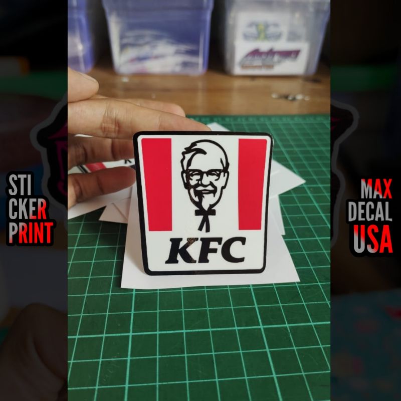 Jual STIKER PRINT KFC | STICKER PRINTING ANIME RACING DLL | Shopee ...