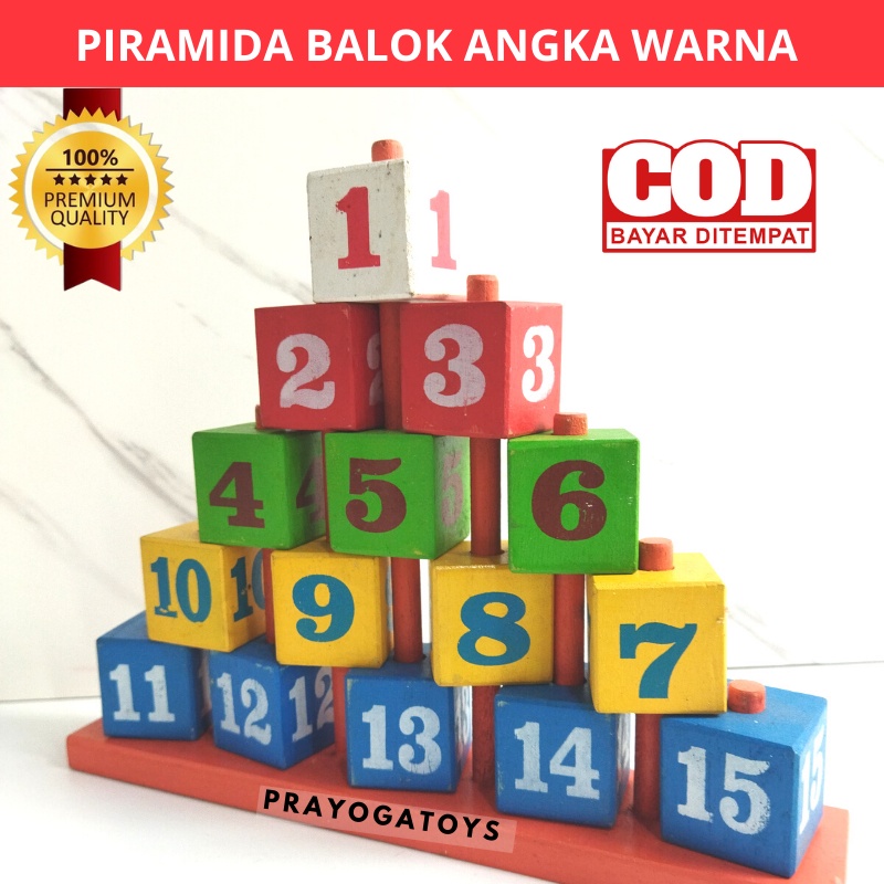 Jual Mainan Balok Susun Piramida Angka / Rekomendasi Alat Peraga ...