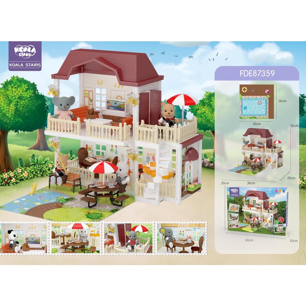 Jual Koala Town House Playset Series Mainan Anak Rumah Rumahan Super ...