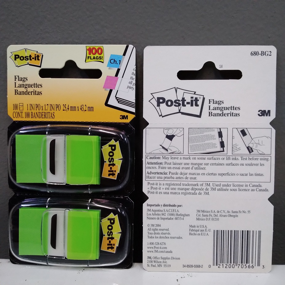 Jual 3M Post It Flags 680-BG2 isi 2 pad 100 lembar | Shopee Indonesia