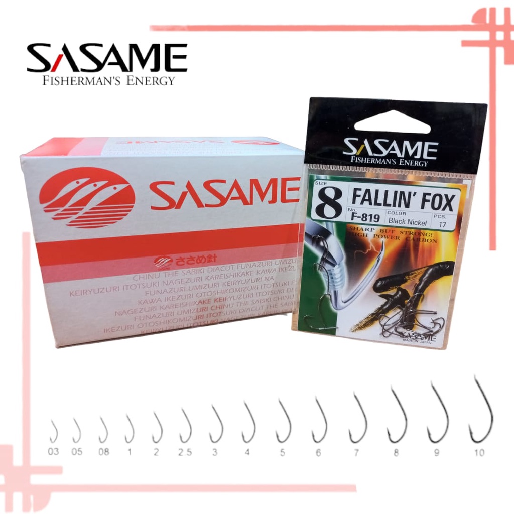 Jual Mata Kail Sasame Fallin' Fox Model F-819 | Shopee Indonesia