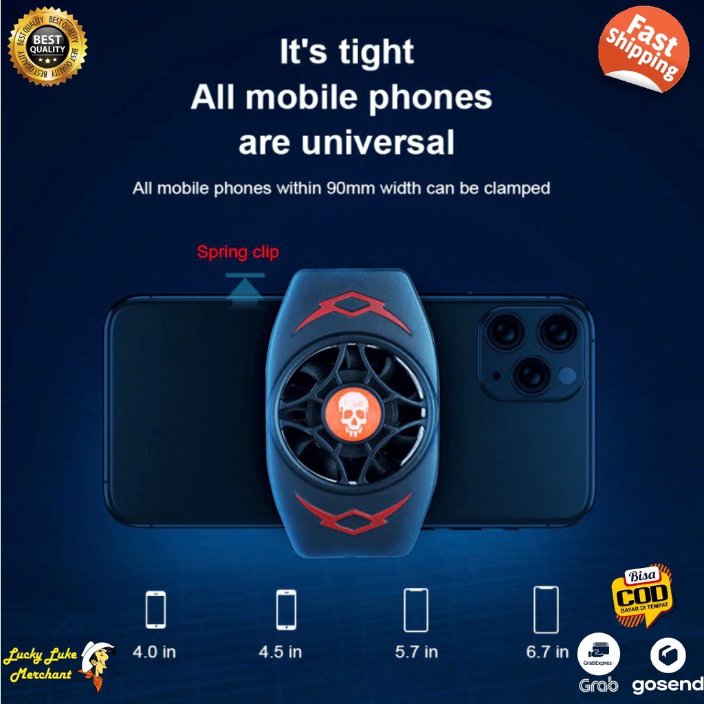 Jual Pendingin HP Smartphone Cooling USB Fan Cooler Pad Gaming Kipas ...