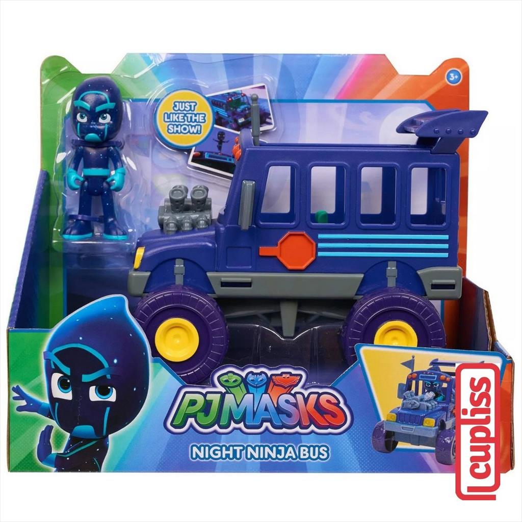 Jual PJ Masks Night Ninja Bus Vehicle with Figure Mask Just Play ...