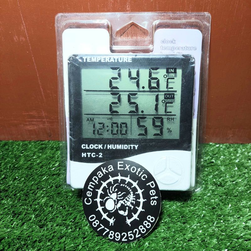 Jual THERMOMETER HYGROMETER HTC-2 TERMOMETER PENGUKUR SUHU KANDANG DAN ...