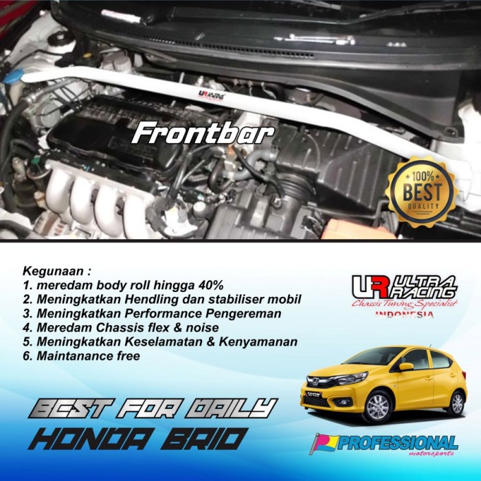 Jual Front Strut Bar Honda Brio Ultra Racing | Shopee Indonesia