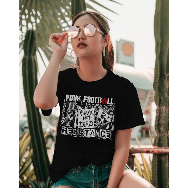 Jual T-SHIRT FOOTBALL PUNK RESISTANCE | Shopee Indonesia