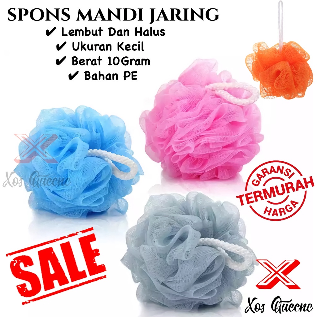 Jual XOQ - Spons Mandi Jaring / Sponge Mandi / Shower Puff Mandi ...