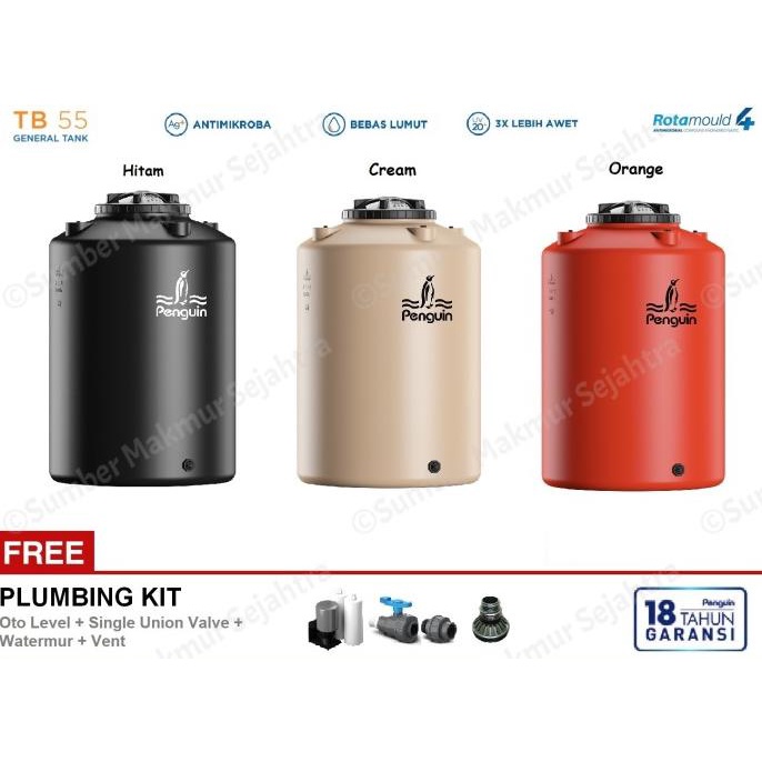 Jual Tangki / Tandon / Toren Air Penguin 650 Liter - TB 70 (TB70 ...