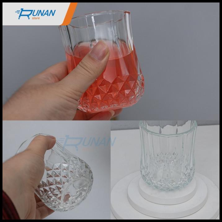 Jual Gelas Kaca 220Ml - Whiskey Crystal Glass Gelas Minum Wine Bar Unik | Shopee Indonesia