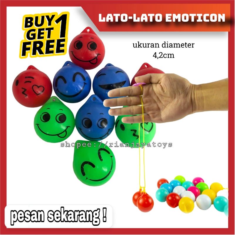 Jual Mainan VIRAL Latto-Latto Karakter EMOJI / Lato-Lato Etek Etek ...