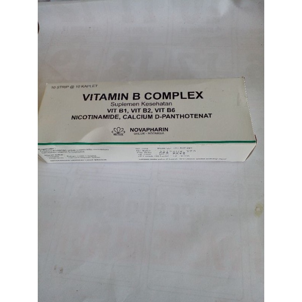 Jual Vitamin b complex nova 1box | Shopee Indonesia