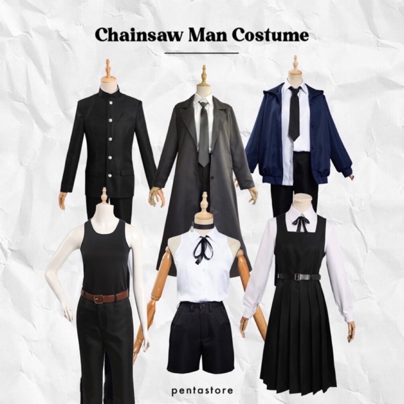 Jual Chainsaw Man Costume Cosplay Kostum Makima Aki Denji Kobeni Power Reze Yoshida Shopee