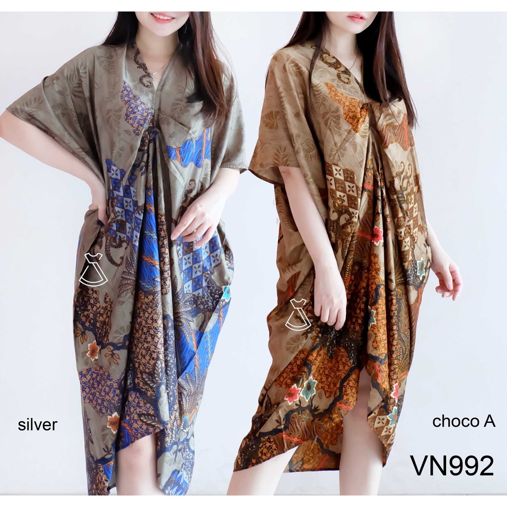 Jual Kaftan Batik Wanita Satin Lebaran Ramadhan | Shopee Indonesia