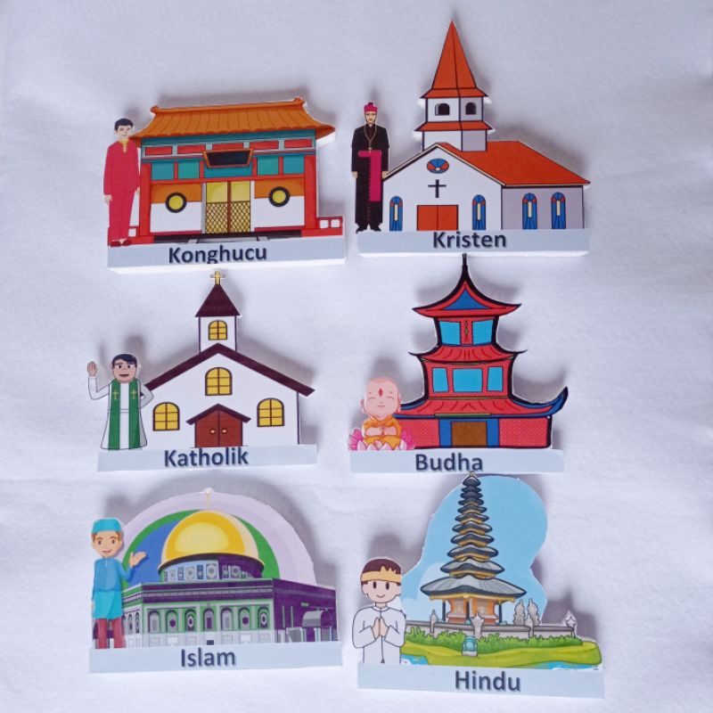 Jual Maket Tempat Ibadah Gedung Masjid, Pura, Gereja, Kelenteng ...