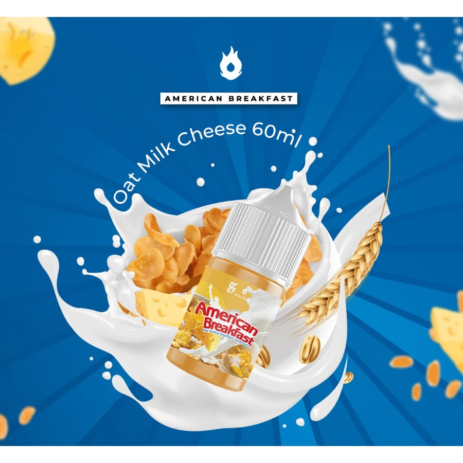 Jual AMERICAN BREAKFAST V4 OAT MILK CHEESE 60ML FREEBASE LIQUID ...
