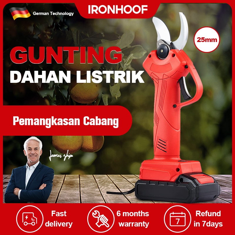 Jual Ironhoof 24V Gunting Dahan Listrik Gunting Taman Elektrik Garden ...