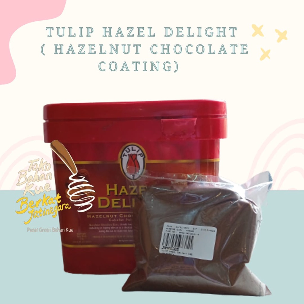 Jual TULIP HAZEL DELIGHT / HAZELNUT CHOCOLATE COATING REPACK 500 GR ...