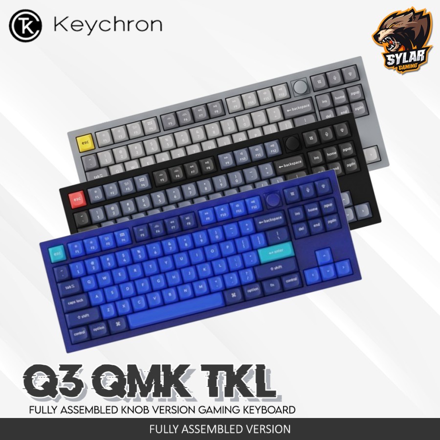 Jual Keychron Q3 QMK TKL Fully Assembled Knob Version Gaming Keyboard ...