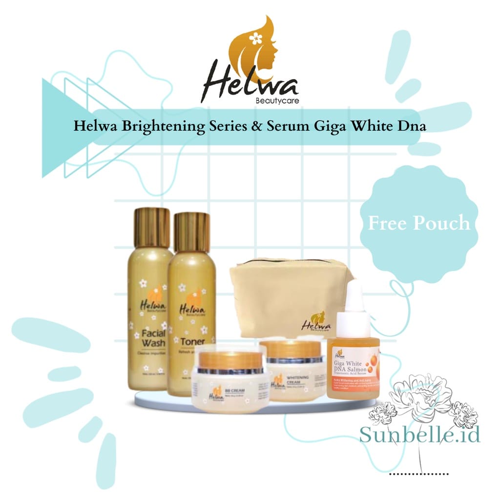 Jual Paket Brightening + Serum DNA Salmon Helwa Beautycare ( Free Pouch ...