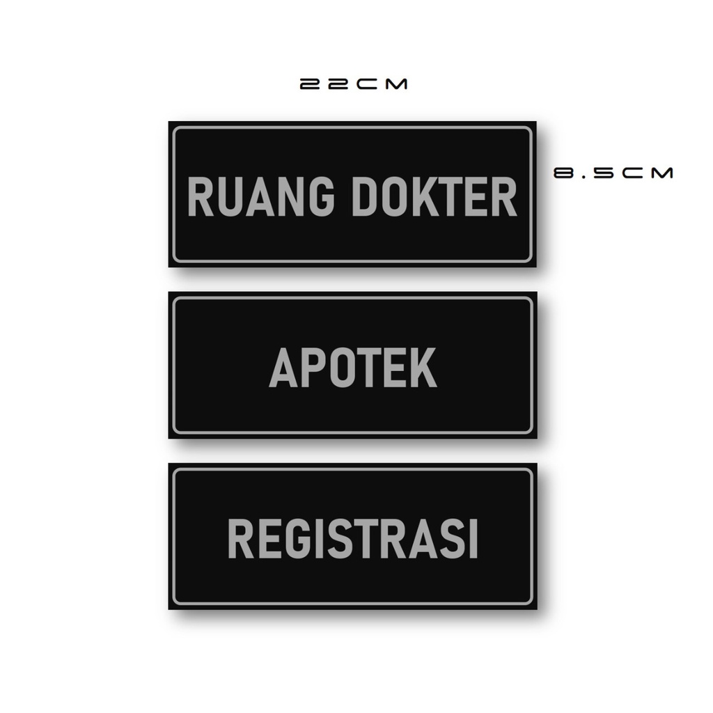 Jual STIKER KLINIK PUSKESMAS PELAYANAN KESEHATAN | STIKER NAMA RUANGAN UNTUK KLINIK ATAU ...