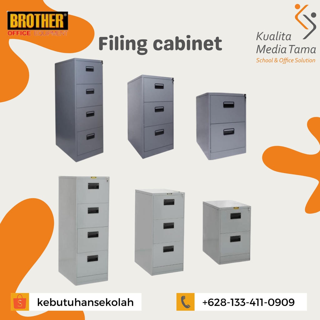 Jual Filing Cabinet Brother 2 - 4 Laci | Shopee Indonesia