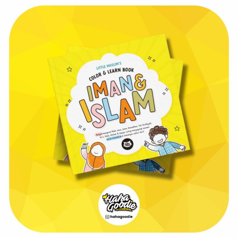 Jual Buku Belajar Mewarnai Anak Muslim Murah - Coloring Book Iman dan ...