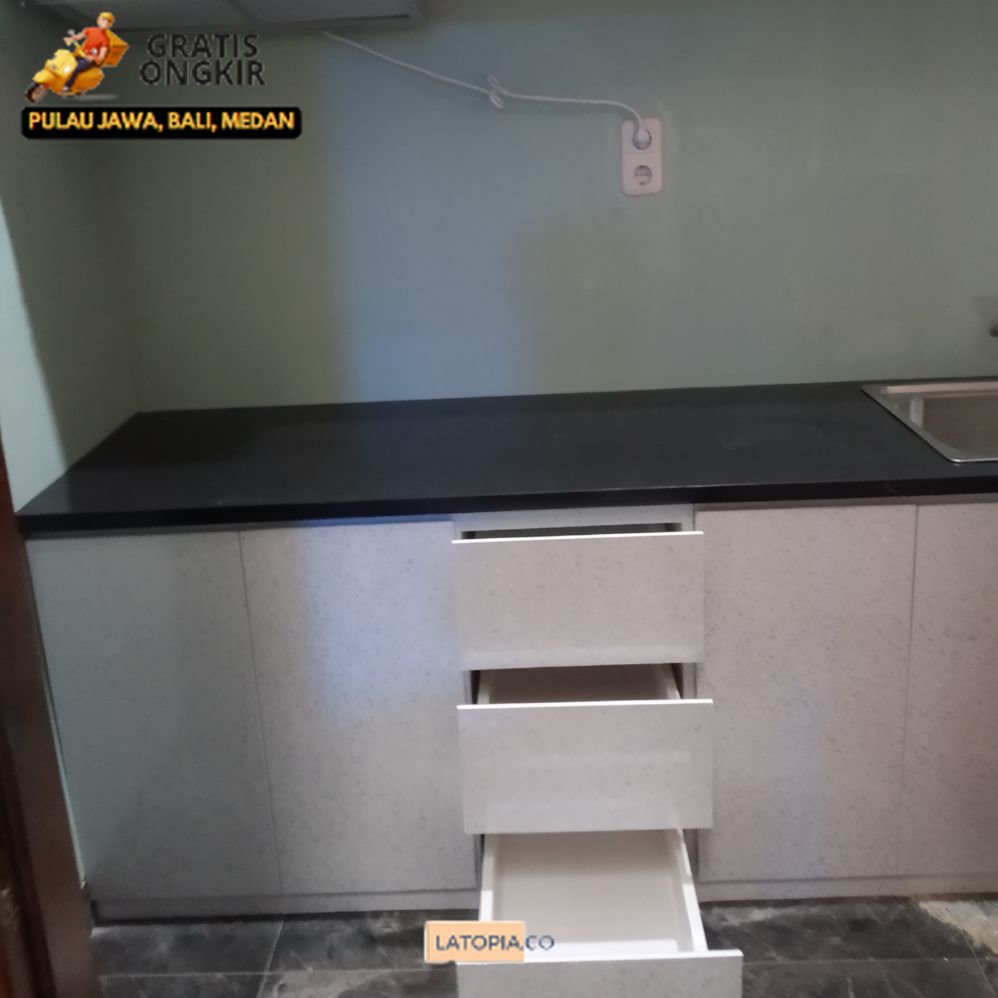 Jual Kitchen Set Minimalis Modern 2 Varian Atas Dan Bawah 150cm - Rak ...