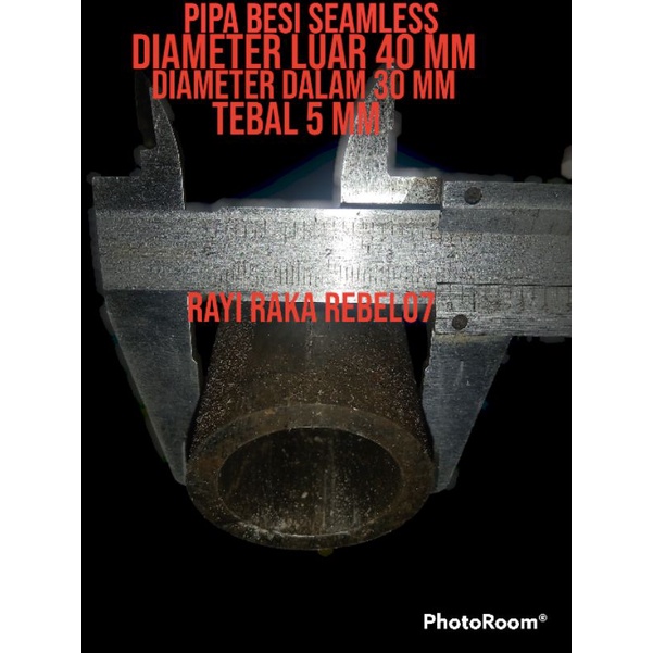 Jual Pipa besi seamless diameter 40/30 mm tebal 5 mm panjang 50 cm | Shopee Indonesia