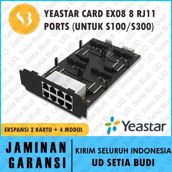 Jual Yeastar Card EX08 (8 RJ11 Ports untuk S100 dan S300) | Shopee Indonesia