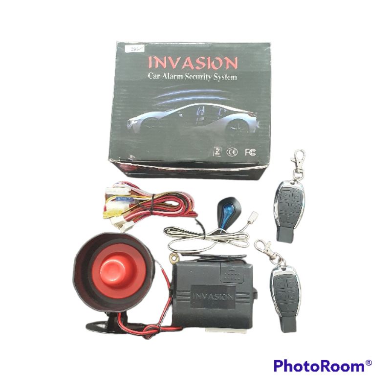 Jual alarm mobil invasion model remote tombol universal semua mobil ...
