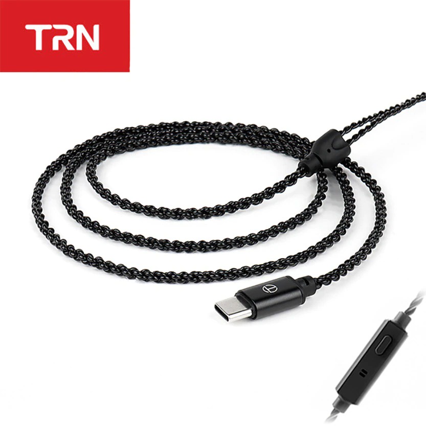 Jual TRN A6 Type C Earphones Cable Upgraded Silver Plated With Mic for ...
