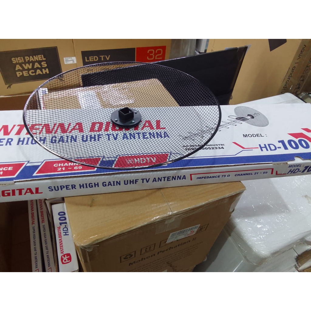 Jual HD-100 ANTENA ANTENA DIGITAL + KABEL 10 METER (NEW) (KHUSUS ...