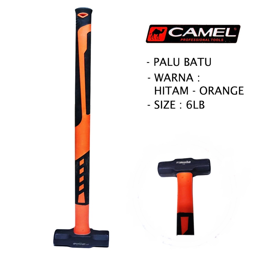 Jual Camel Palu Batu Beton Tembok 6 LB Palu Bodem 6Lb Gagang Fiber ...